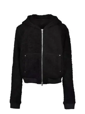 FILTH Sherpa Zip-up Hoodie - Black