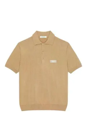 Givenchy Couture Seam Polo In Cotton With Gros Grain Detail - Neutrals