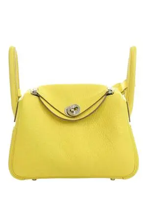Hermès 2022 Mini Clemence Lindy 20 Satchel - Yellow
