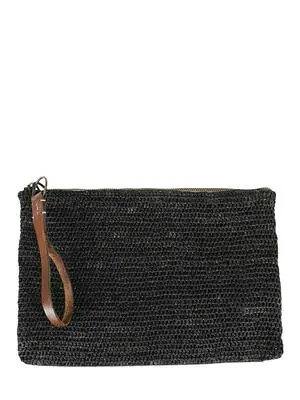 IBELIV Ampy Woven Clutch Bag Black