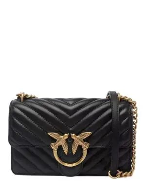 Pinko Mini Shoulder Bag Love Bag One Chevron - Black