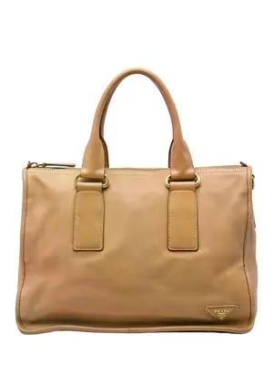 Prada 2010-2026 Soft Calf Satchel - Brown