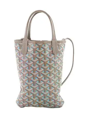Goyard Poitiers Claire Voie Coated Canvas Mini Tote Bag - Grey