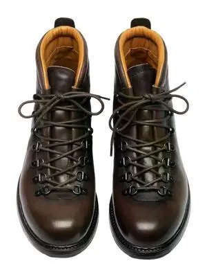 Officine Creative Leather Lace-up Boots - Brown