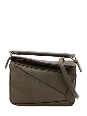 Loewe 2015-2026 Mini Calfskin Puzzle Satchel - Brown