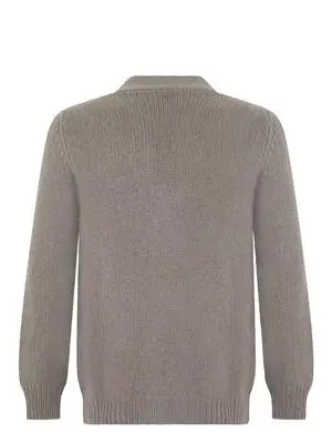 Fedeli V-neck Cardigan - Grey