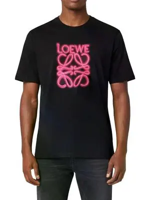 Loewe Anagram Neon T-shirt - Black