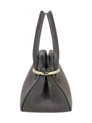 Givenchy Mini Pinch Bag In Suede Leather Grey