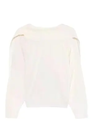 SEMICOUTURE Draped Sweater - Neutrals