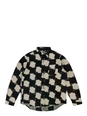 4SDESIGNS Abd Checked Shirt - Black