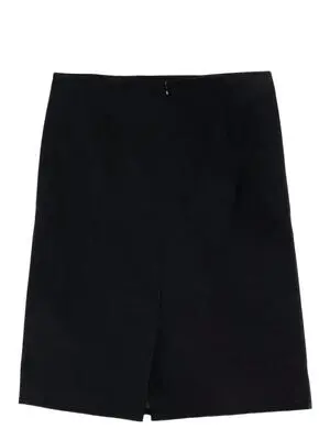 SHUSHU/TONG Bow-detail Wool Skirt - Blue
