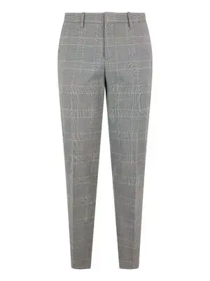 Moschino Houndstooth-pattern Trousers - Grey