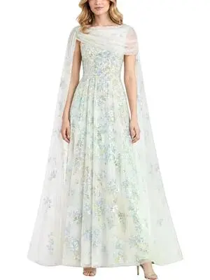 NEEDLE & THREAD Wisteria Sequin Embellished Maxi Gown