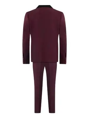 Moschino Contrasting-lapels Dinner Suit - Red