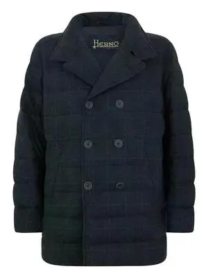 Herno Double-breasted Padded Jacket - Black