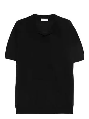 DIKTAT V-neck T-shirt - Black