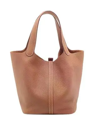 Hermès 2024 Clemence Picotin Lock 22 Handbag - Brown