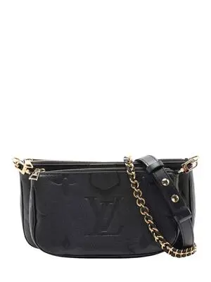 LOUIS VUITTON 2021-2026 Monogram Giant Empreinte Multi Pochette Accessoires Satchel - Black