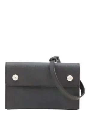 Hermès 2025 Epsom Hermesnap Wallet On Strap Crossbody Bag - Black