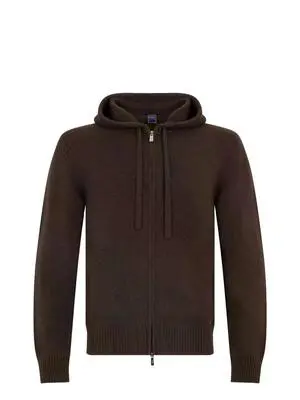Fedeli Zip-up Hoodie - Brown