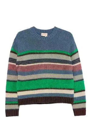 STELLA NOVA Striped Chunky-knit Sweater