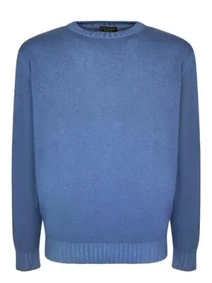 DELL'OGLIO Ribbed-trim Sweater - Blue