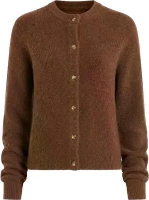 MARELLA Brushed-knit Button-up Cardigan