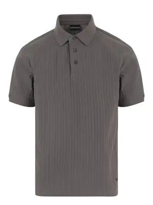 EMPORIO ARMANI US Exclusive Jacquard Jersey Polo Shirt