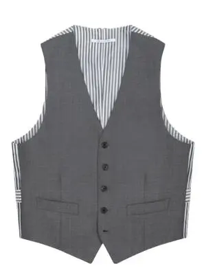THOM BROWNE Super 120's Twill 5-button Vest