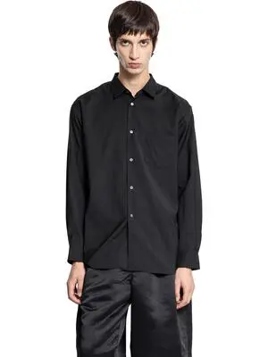 Comme Des Garçons Wool Pocket Shirt - Black