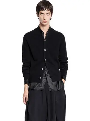 Comme Des Garçons Lambswool Cardigan - Black