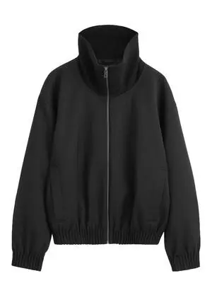 Cos Mock-neck Jacket - Black