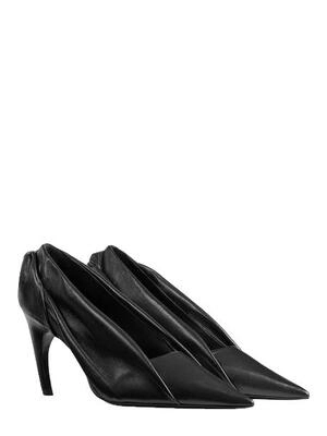 Khaite Eve Twist Pointed Toe Pump - Black