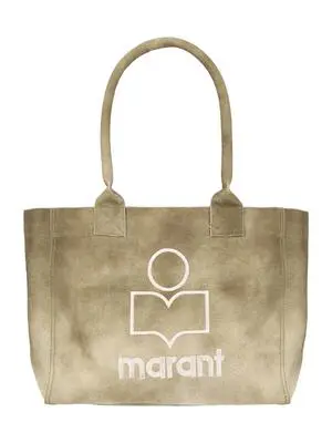 Isabel Marant Étoile Borsa Tote "yenky" Con Zip E Logo - Beige