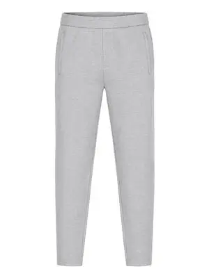 Emporio Armani Pantalone In Jersey Piquet "travel Essential - Grey