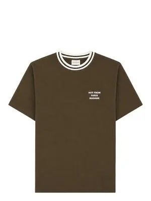 Drole De Monsieur Graphic Cotton T-shirt - Brown