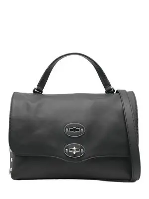 ZANELLATO Zanellato Top Handle Mini Handbag With Detachable Shoulder Strap And Studded Turn-Lock Fastening