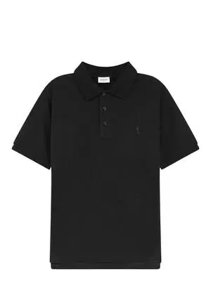 Saint Laurent Saint Laurent Men's 100% Cotton T-Shirt Black