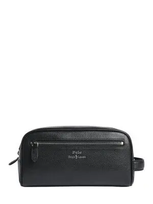 Polo Ralph Lauren Leather Wash Bag - Black