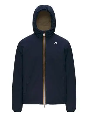 K-WAY K-way Men's Quilted Puffer Coat With Stretch Shell Navy