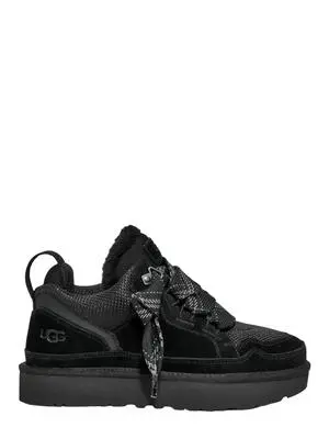 UGG Platform Lace-up Sneaker Boot - Black