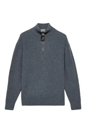 JW Anderson Jw Anderson Wool-Organic Cotton Knit Sweater Grey