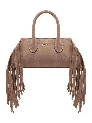 Amiri Suede Fringe Handbag - Brown