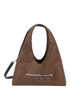 Alexander Wang 100% Crystal Glass Mini Crossbody Bag - Brown