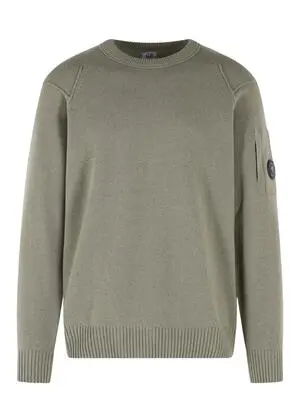 C.P. COMPANY C. P. Company Men's Wool & Polyamide Sweater Grey