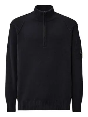 C.P. COMPANY C. P. Company Men's Wool & Polyamide Sweater Navy
