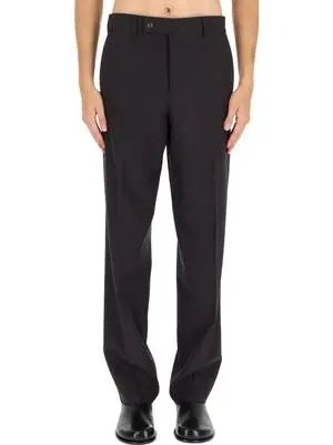 Fendi S Tailored Wool Blend Trousers - Brown