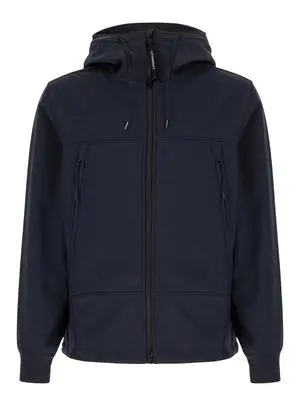 C.P. COMPANY C. P. Company Lens Detail Hooded Nylon Jacket With Zip Closure