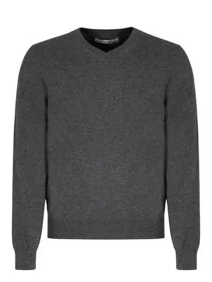 Comme Des Garçons 100% Wool Knit Sweater - Grey