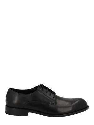 BOSS Leather Derby Dress Shoes - Black